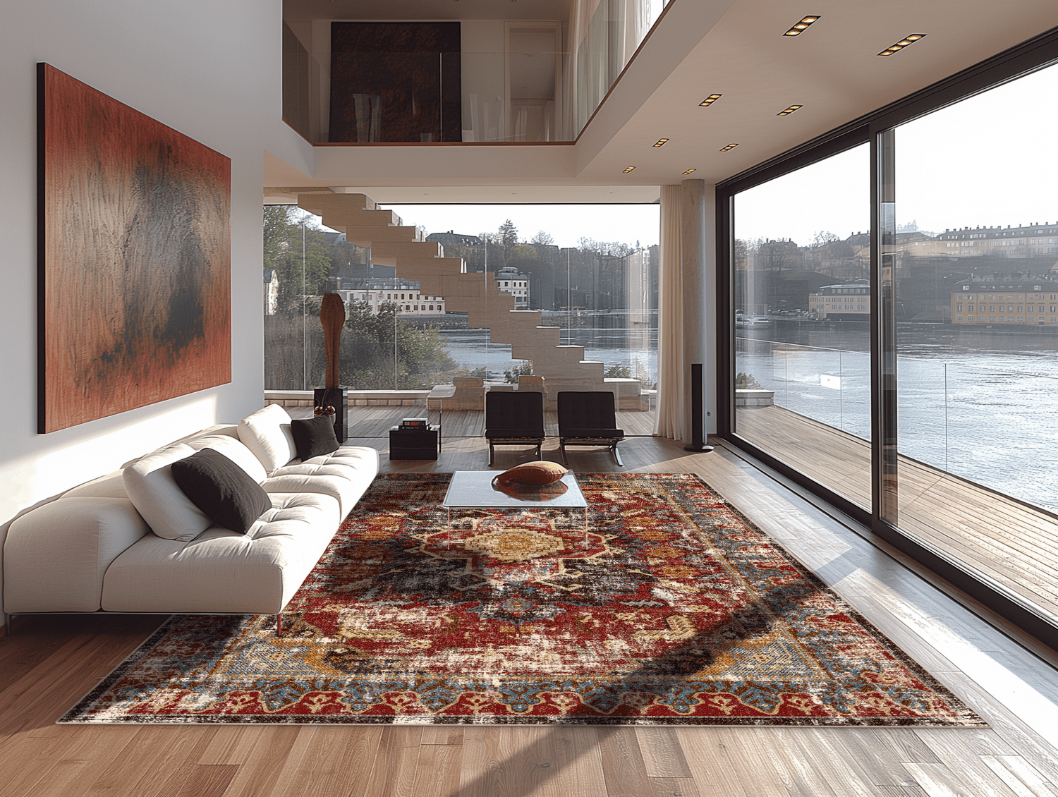 Wilton szőnyeg - Idri (piros/többszínű)